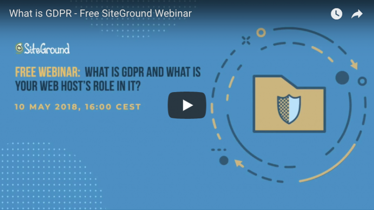 Watch Our Free Webinar on GDPR: What Is GDPR and What Is Your Host’s Role in It?